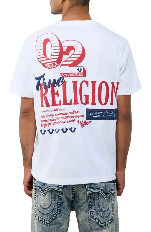 True Religion So Fresh Logo Cotton Graphic T-shirt