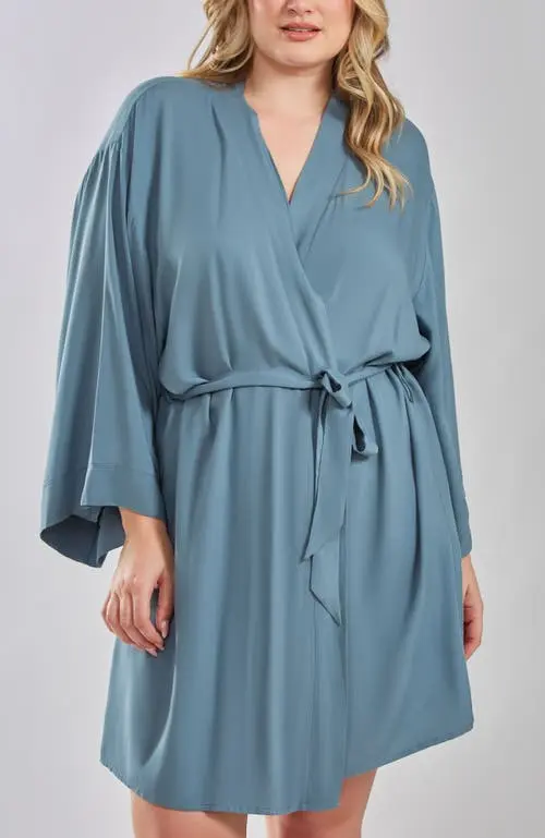 ICOLLECTION Organic Cotton And Tencel Blend Robe