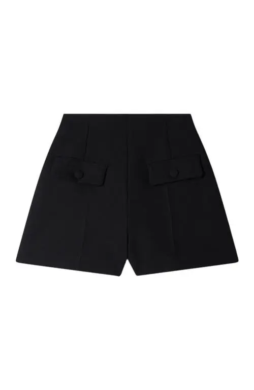 Sandro High-waisted Wool Shorts