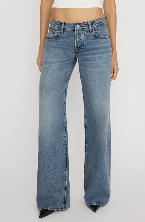 FRAME Theleo Wide Leg Jeans - Rivage