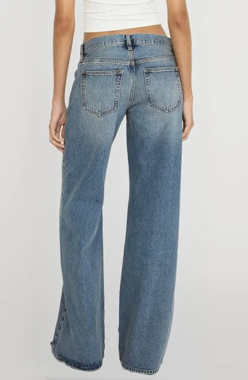 FRAME Theleo Wide Leg Jeans - Rivage