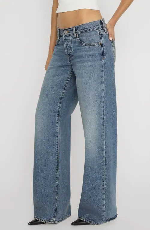FRAME Theleo Wide Leg Jeans - Rivage