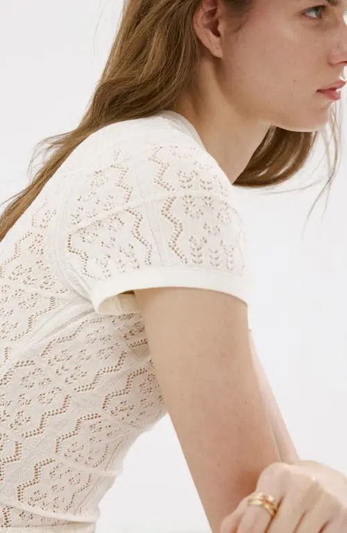 Mango Open Knit Minidress