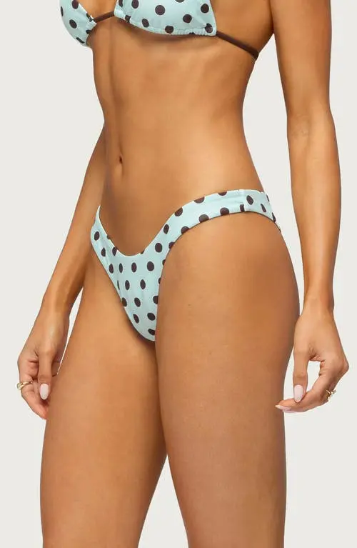 EDIKTED Melanie Polka Dot Bikini Bottoms