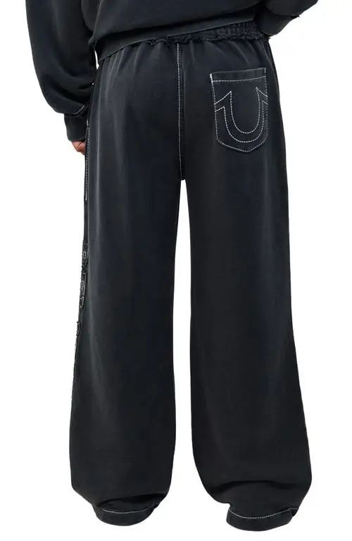 True Religion Big T Appliqué Baggy Sweatpants