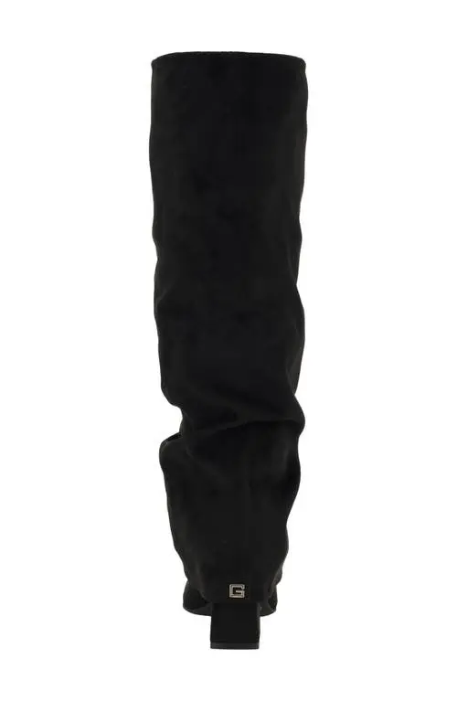 Guess Geima Pointed Toe Slouch Foldover Boot - Black
