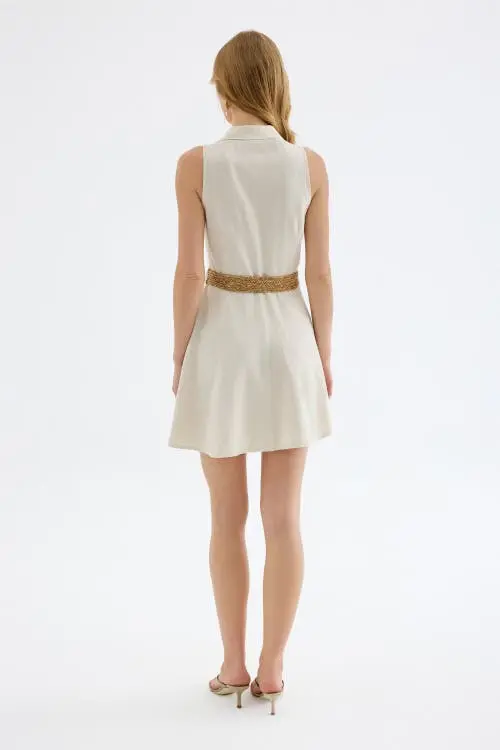 MONLICIA Mono Belted Mini Shirt Dress