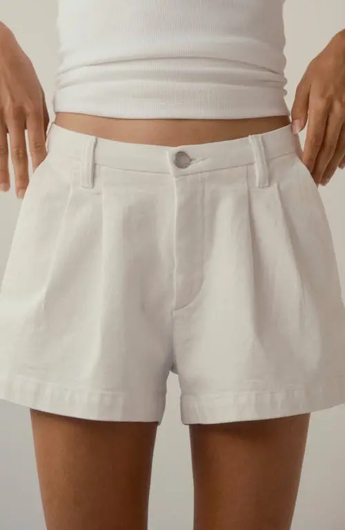 DL1961 Isabel High Waist Pleated Shorts
