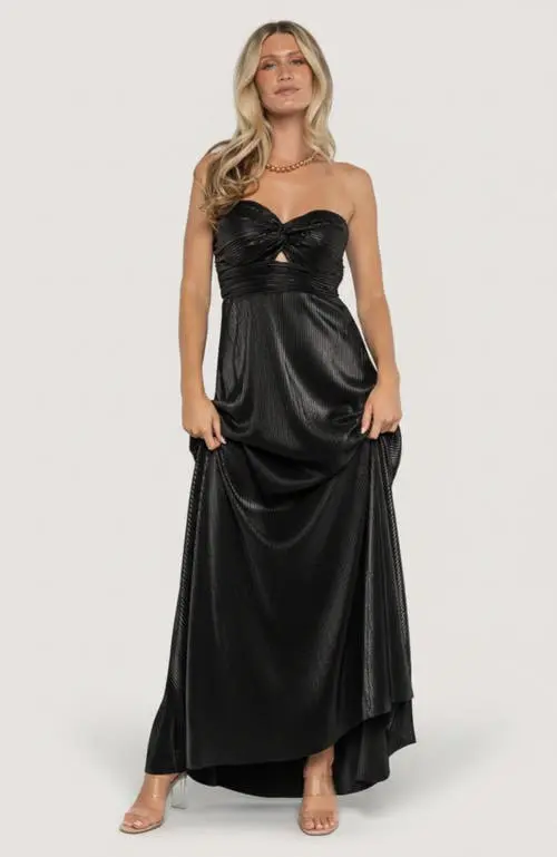 BALTIC BØRN Seraphine Pleated Strapless Gown
