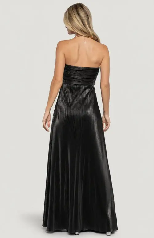 BALTIC BØRN Seraphine Pleated Strapless Gown