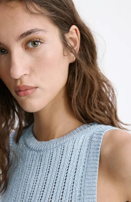 Mango Sleeveless Ribbed Knit Dress