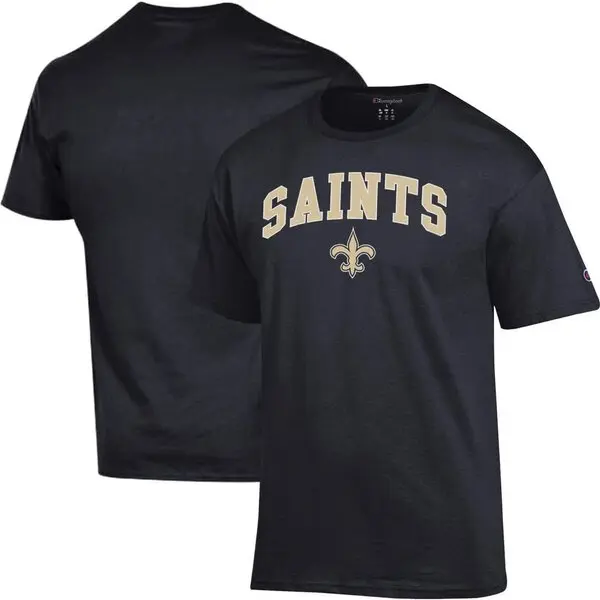 Champion New Orleans Saints Arch Over Logo T-shirt - Black