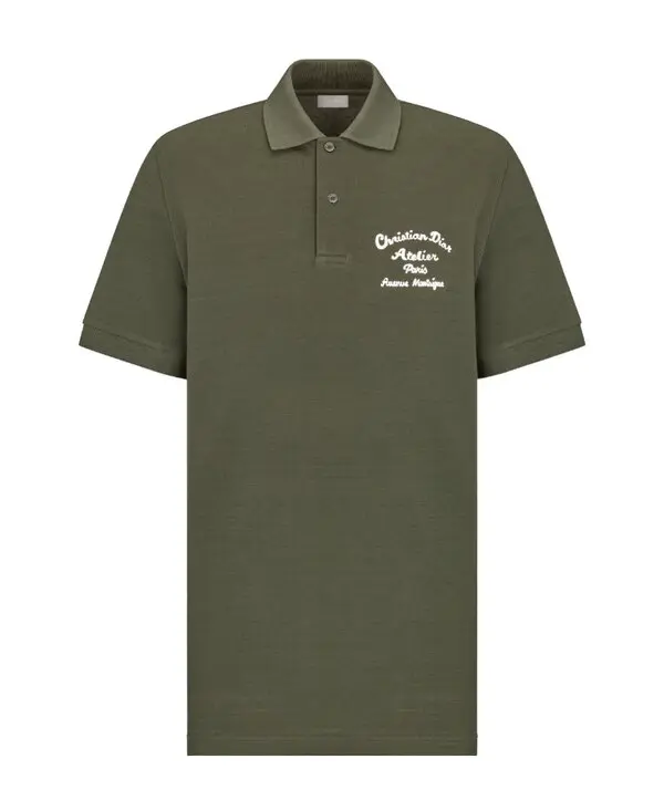 Dior Logo Embroidered Polo Shirt