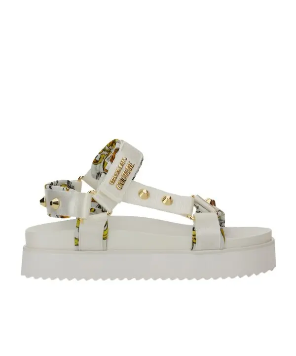 Versace Embellished Platform Sandals