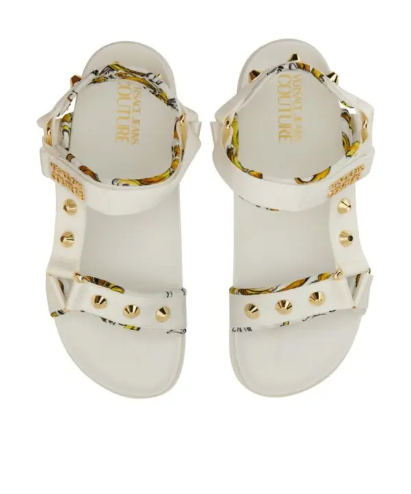 Versace Embellished Platform Sandals