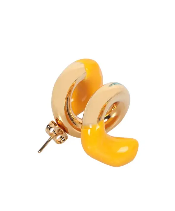 Sunnei Fusillo Logo Engraved Earrings