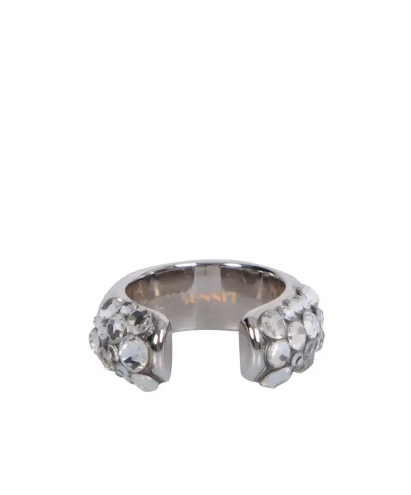 Sunnei Embellished Open Ring - Gray