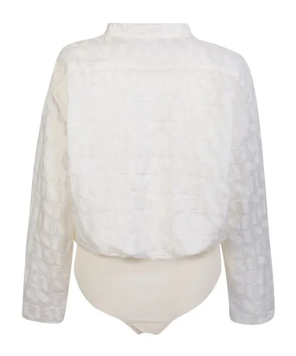 Sunnei Logo-jacquard Buttoned Bodysuit