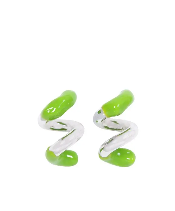 Sunnei Fusillo Logo Engraved Earrings