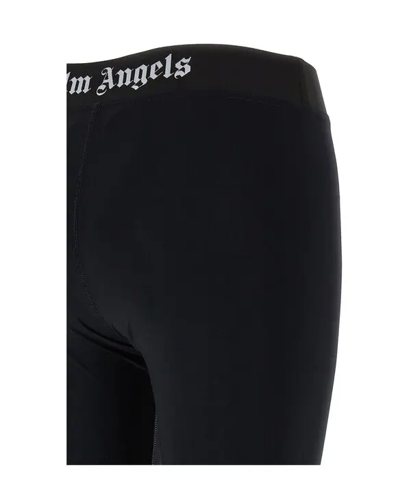 Palm Angels Logo Waistband Stretched Leggings