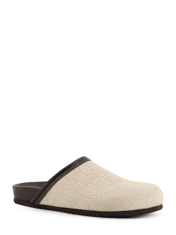 Brunello Cucinelli Woven Slip-on Mules
