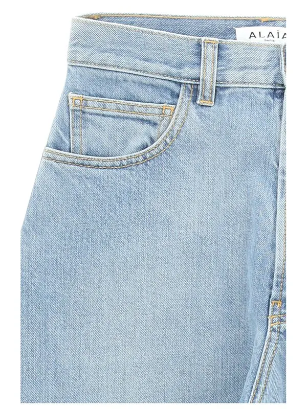Alaïa High Waist Round Leg Jeans