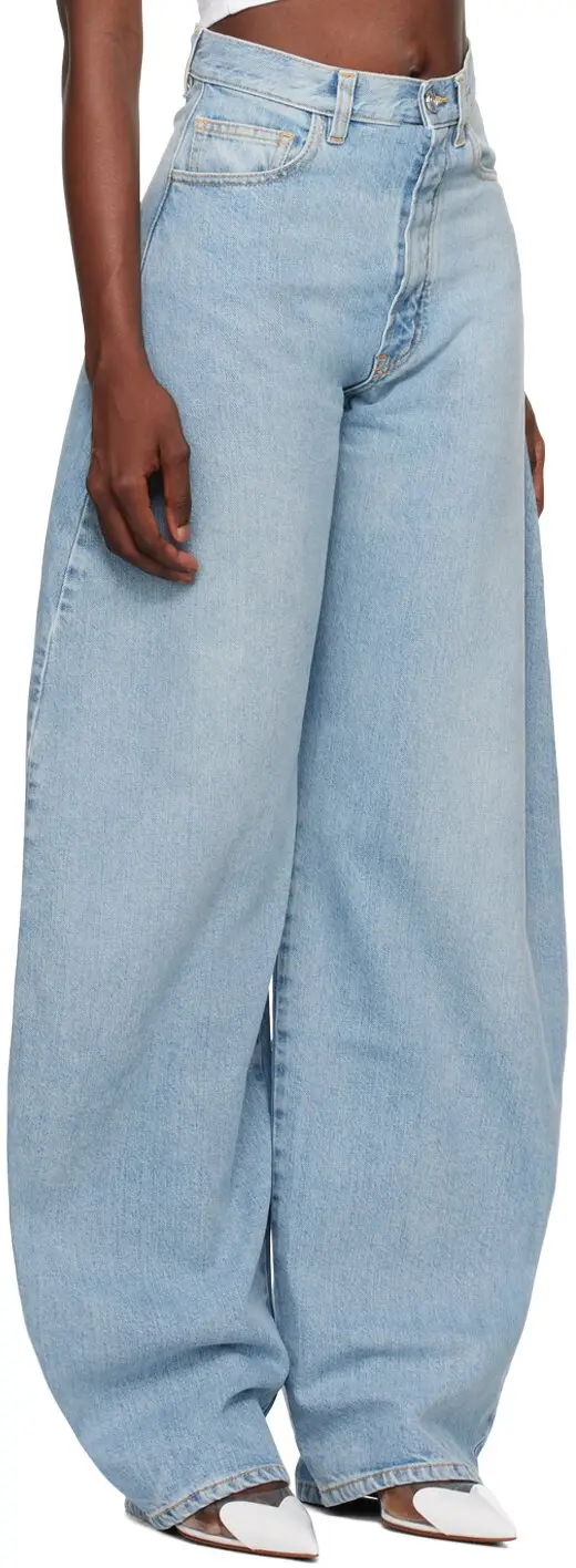 Alaïa High Waist Round Leg Jeans