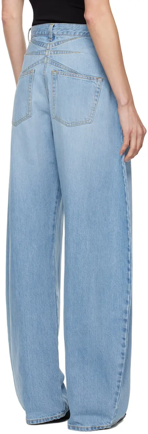 Alaïa High Waist Round Leg Jeans