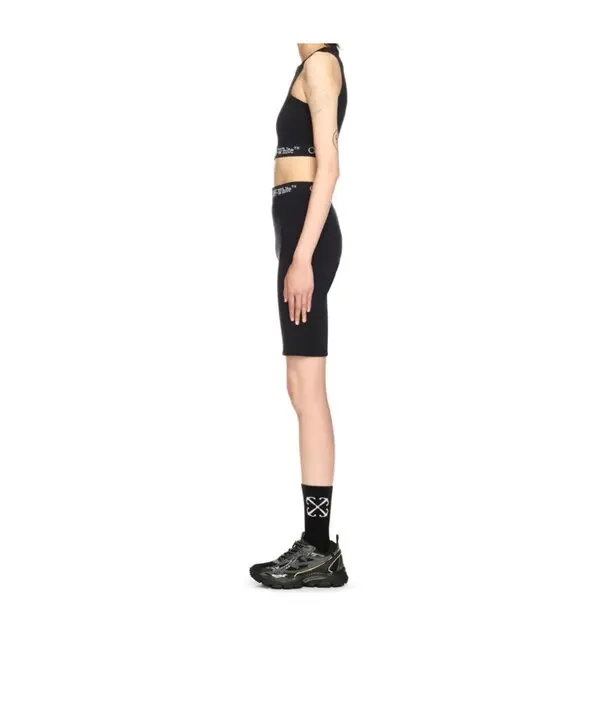 Off-White Zip-up Crewneck Sleeveless Top