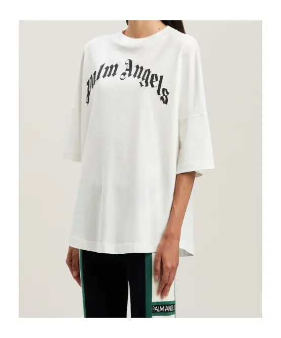 Palm Angels Curved Logo Oversize T-shirt