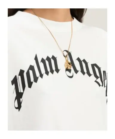Palm Angels Curved Logo Oversize T-shirt