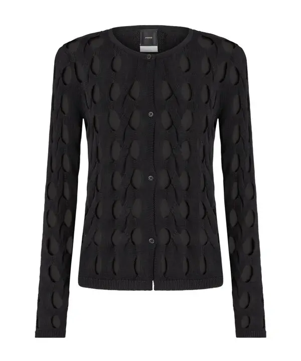 Pinko Crewneck Open Knitted Cardigan