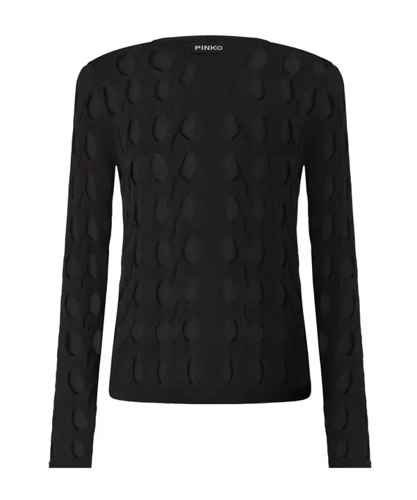 Pinko Crewneck Open Knitted Cardigan