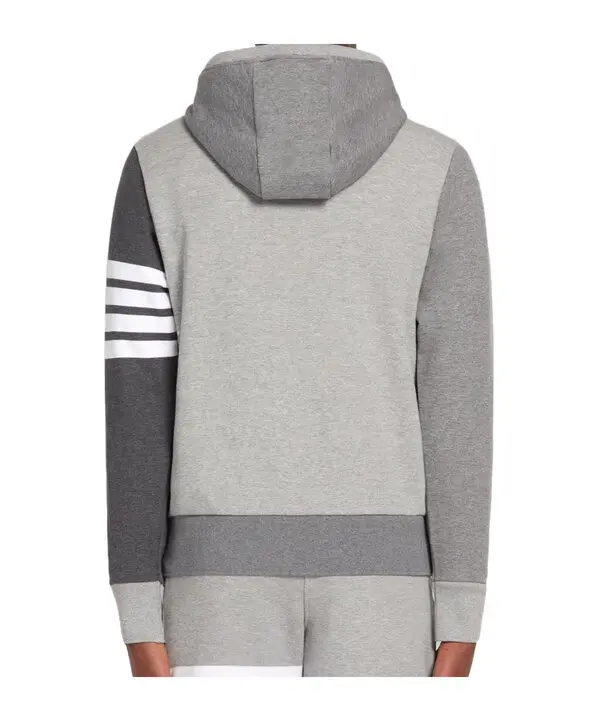 Thom Browne Logo Detailed Drawstring Hoodie