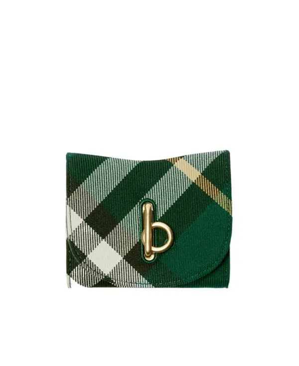 Burberry Rocking Horse Checked Tri-fold Wallet