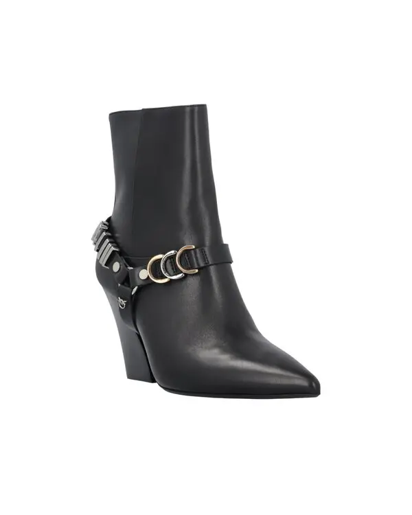 Pinko Pointed Toe Ankle Boots With Zip Closure
