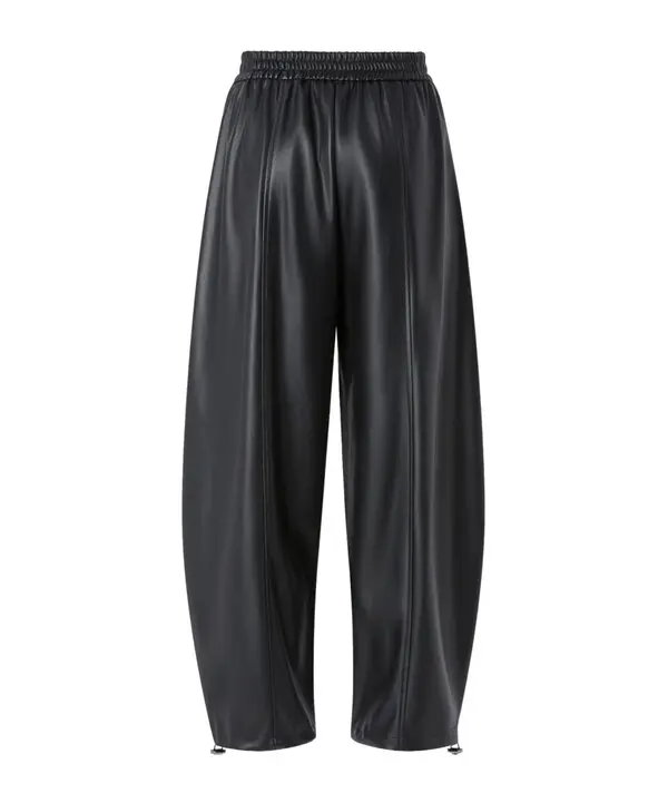 Pinko Wide-leg Elasticated Waist Pants - Black