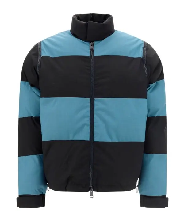 Sunnei Striped Zipper Down Jacket