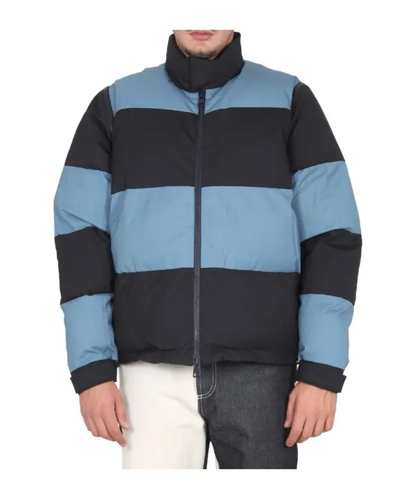 Sunnei Striped Zipper Down Jacket