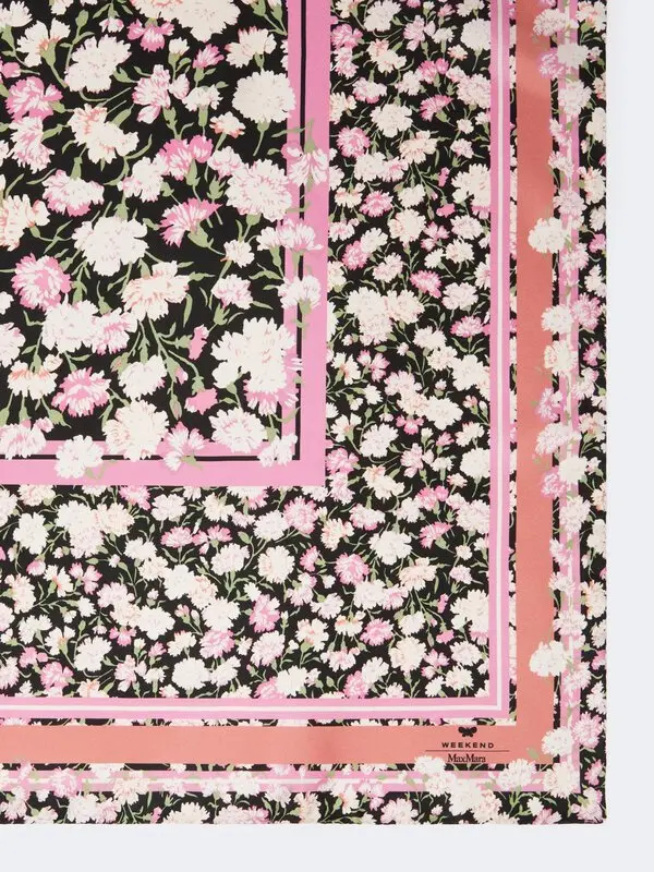 Max Mara Aonestone Floral Print Scarf