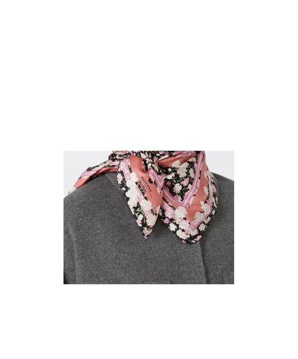 Max Mara Aonestone Floral Print Scarf