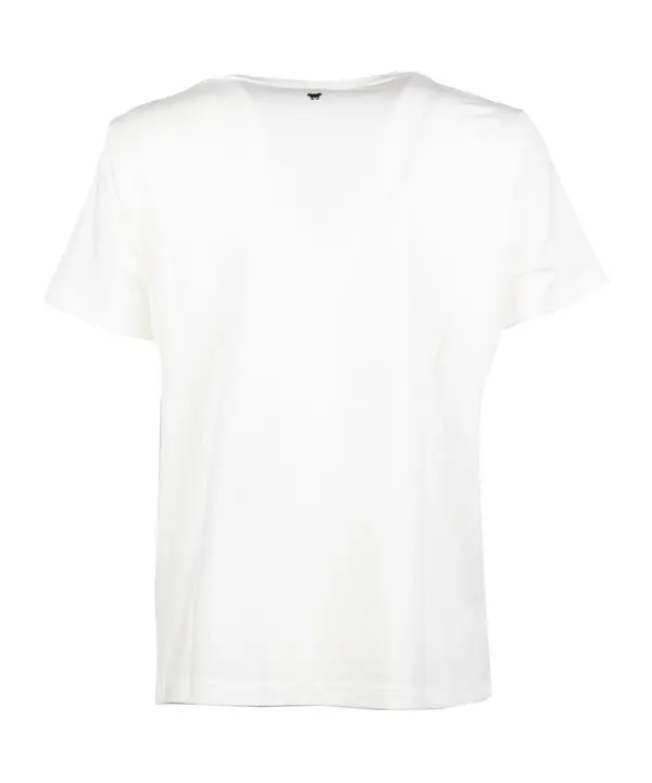 Max Mara Geometric Embroidery T-shirt - White