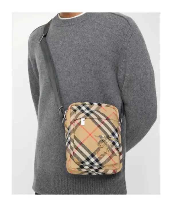 Burberry Check Messenger Bag