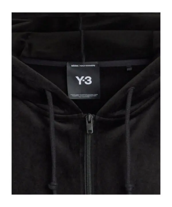 Y3 Velvet Corduroy Zip Hoodie