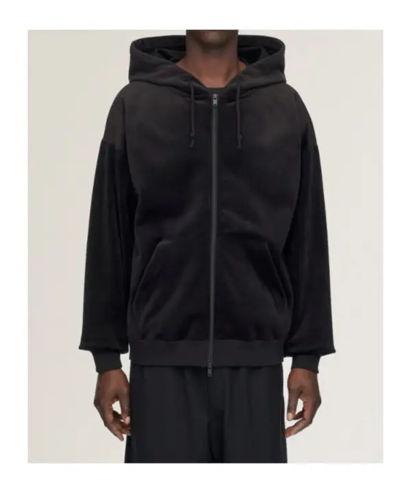 Y3 Velvet Corduroy Zip Hoodie