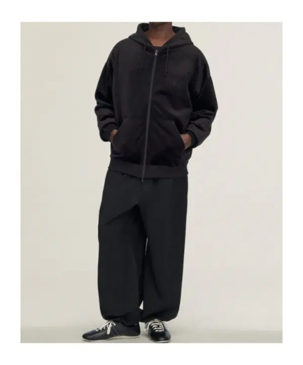 Y3 Velvet Corduroy Zip Hoodie