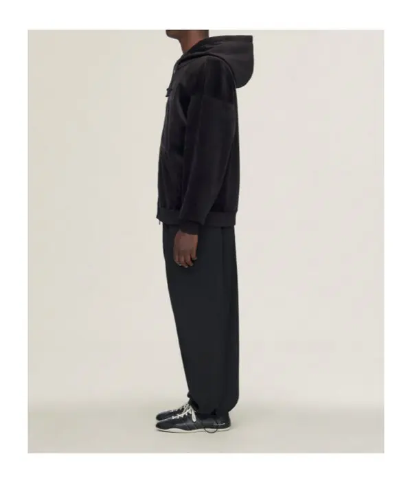 Y3 Velvet Corduroy Zip Hoodie