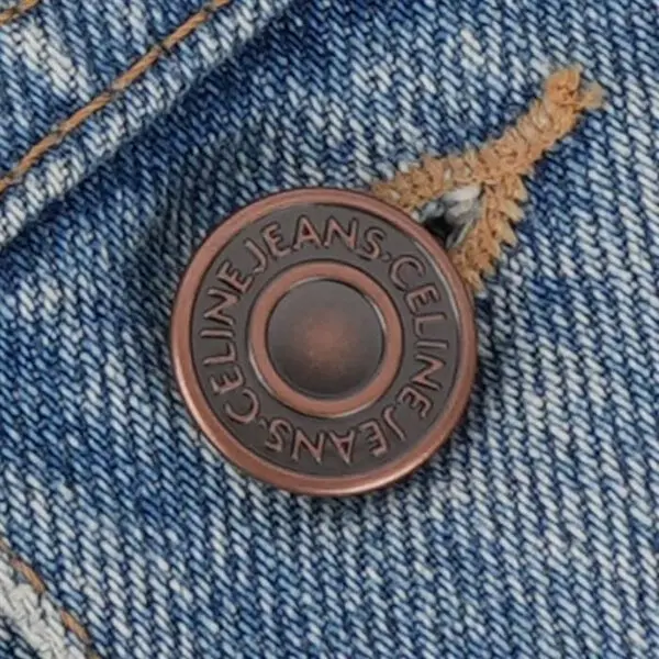 Celine Trucker Jacket In Cotton Denim - Blue