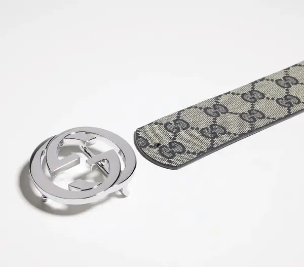 Gucci Reversible Belt With Interlocking G Buckle - Blue
