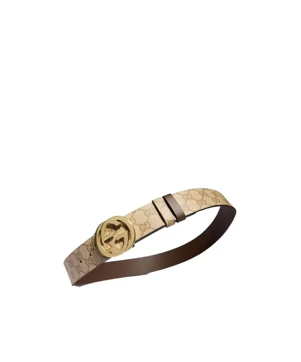 Gucci Monogrammed Logo Plaque Belt